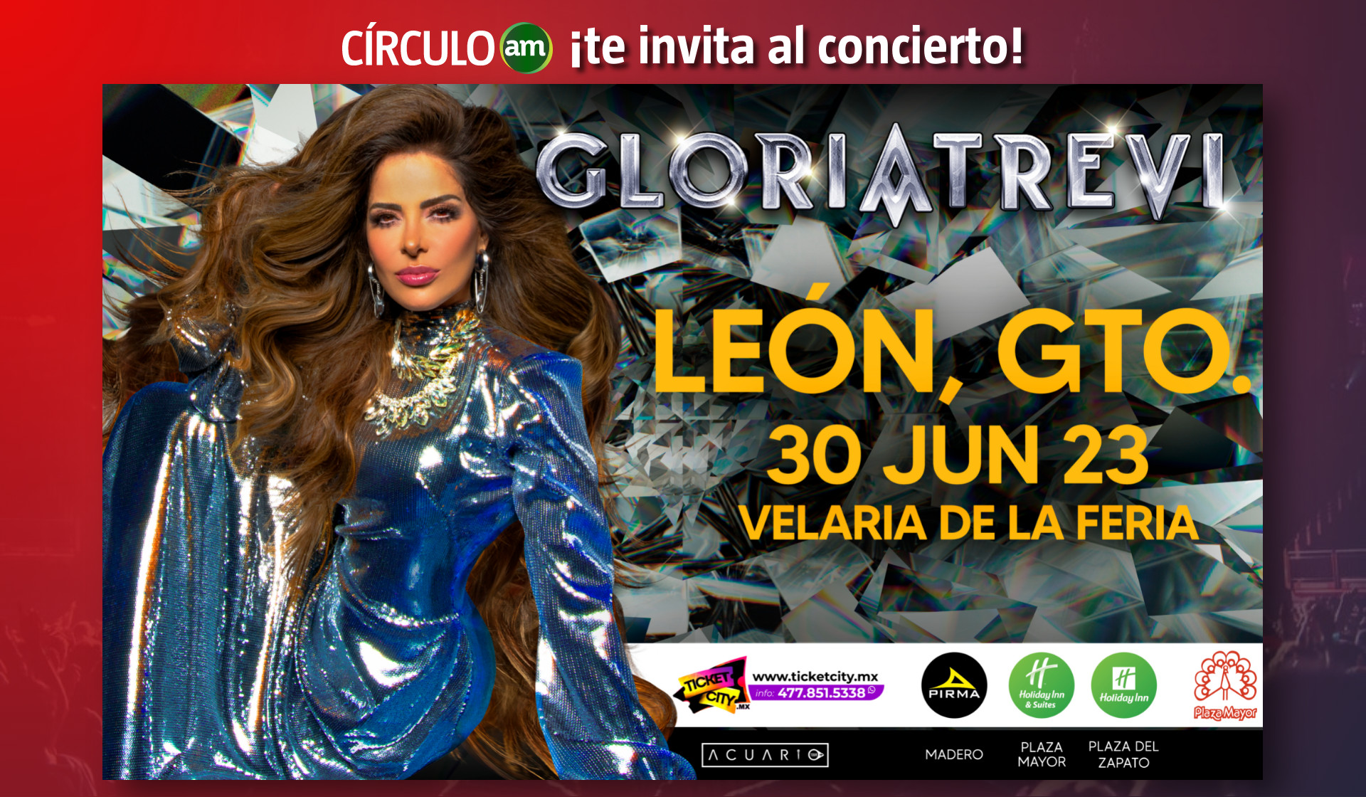 Boletos para Gloria Trevi (Periódico AM) | Circulo AM